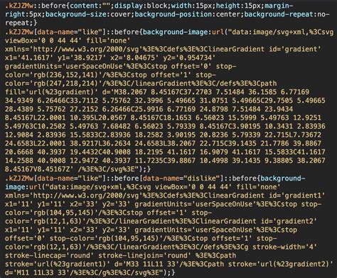 nesting bug css with inline svg pseudo elements or data attributes