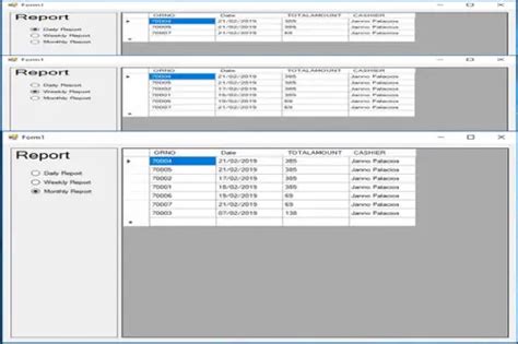 Daily Weekly And Monthly Report In Vbnet And Mysql Database Free