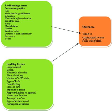 Conceptual Framework On Predictors Of Time To Initiate Postpartum