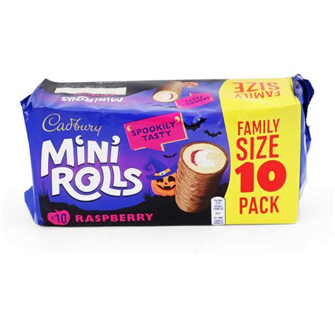 Cadbury Raspberry Mini Rolls Cakes 10 Pack British T Shop Cadbury Raspberry Mini Rolls Cakes 10 Pack British T Shop