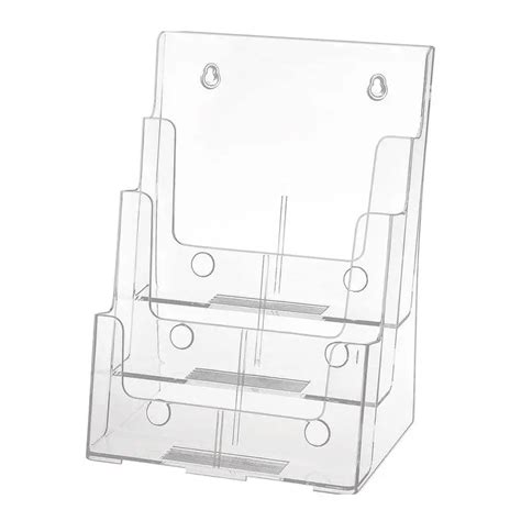 브로셔 거치대 스탠드 투명 아크릴 팜플렛 거치대 A4 용지 정리함 데스크 액세서리 무역 쇼 잡지용품