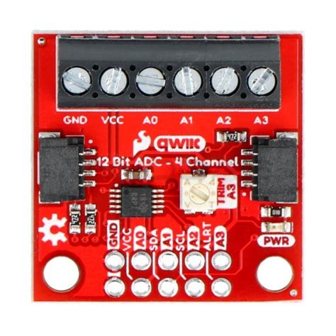 SparkFun Qwiic 12 Bit ADC ADS1015 ADC 12 Bit 4 Channel Converter I2C SparkFun DEV 15334