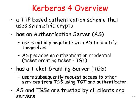6 Kerberos In Symmetric Key Distribution Pptx