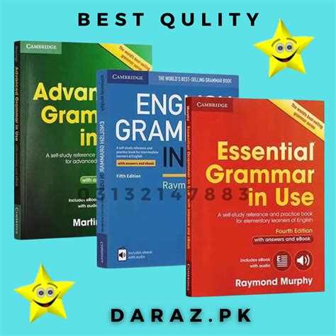 3 Books Cambridge Essential Advanced English Grammar In Use Collection