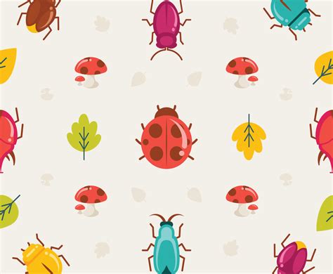 bug seamless pattern background vector art and graphics