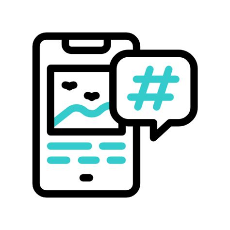 Hashtag Animated Icon Free Social Media Animated Icon