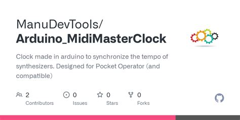 Github Manudevtoolsarduinomidimasterclock Clock Made In Arduino To