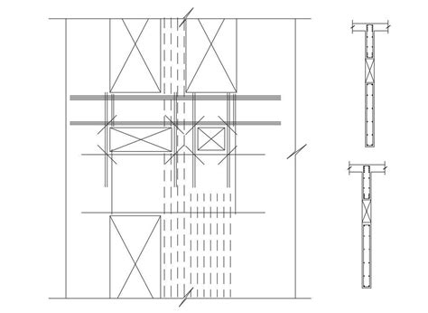 The Column Reinforcement Section Details Are Given In This Autocad 2d Dwg File Download The