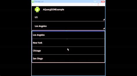 Android Json Parsing Example Using Aquery Youtube