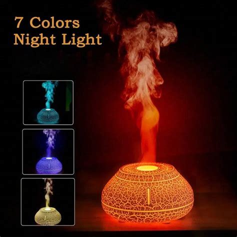 Pc Crackle Paint Flame Aroma Diffuser Realistic Simulation Flame