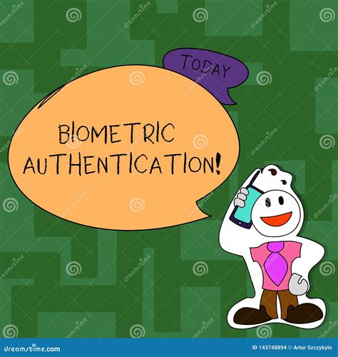 text sign showing biometric authentication conceptual photo identity