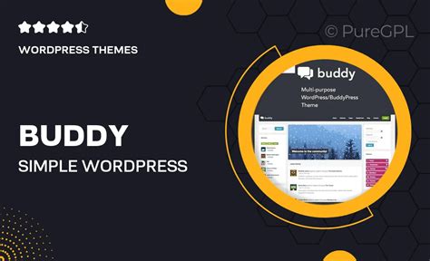 Download Buddy Simple Wordpress And Buddypress Theme V2211