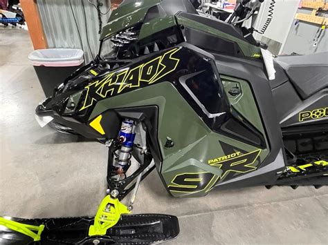 2024 Polaris® Patriot 9r Rmk Khaos Slash 155 Premium Army Green Ride North Michigan And