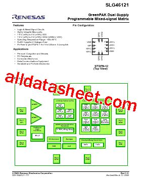 SLG VTR Datasheet PDF Renesas Technology Corp SLG VTR Datasheet PDF Renesas Technology Corp