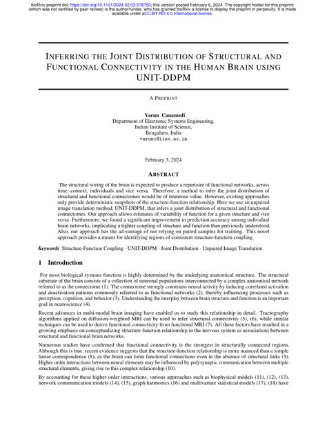 pdf inferring the joint distribution of structural and functional
