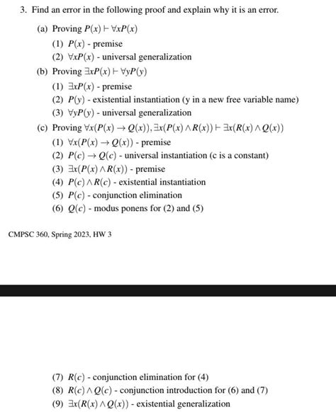 Solved A Proving P X ⊢∀xp X 1 P X Premise 2 ∀xp X