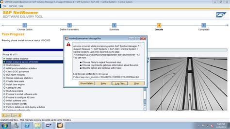 Solved Solman Installation Errorsapstartsrvexe Service Sap Community