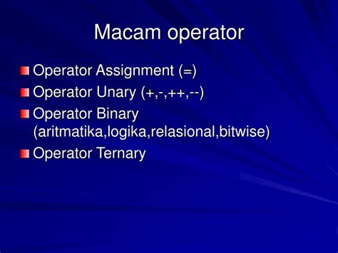 PPT OPERATOR PowerPoint Presentation Free Download ID 5097637