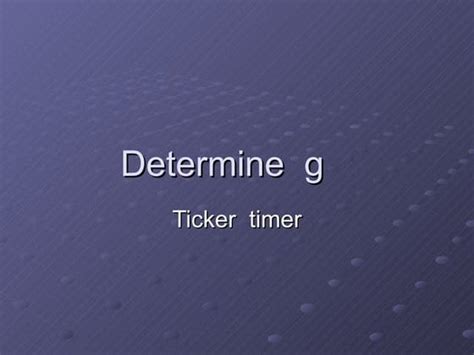 Chapter 21 Ticker Timer Notes Docx Physics Science