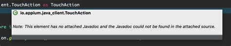 This Element Neither Has Attached Source Nor Attached Javadoc And Hence