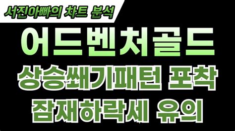 어드벤쳐골드코인 긴급분석 상승쐐기패턴포착 잠재하락세에 유의하자 Youtube