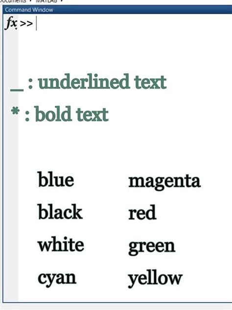 Display Colorful Messages In Matlab Command Window Matlab Tutorial For Beginners Shorts Youtube