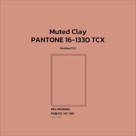 Pantone 16 1330 Tcx Muted Clay Complementary Or Opposite Color Name