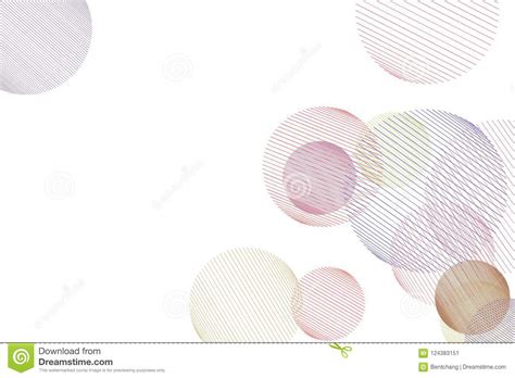 Artistic Messy Random Line Circles Background Pattern Abstract Surface