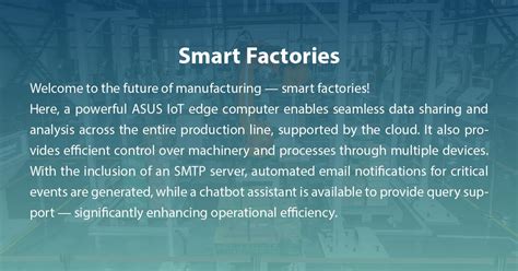 Asus Iot On Linkedin Tech Edgecomputing Edgeai Smartmanufacturing
