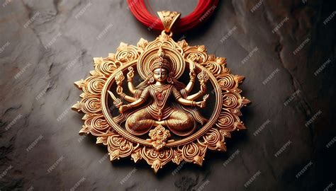 Goddess Durga Dussehra Special Jewellery Premium Ai Generated Image