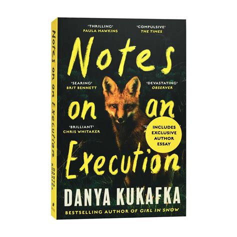 Notes On An Execution By Danya Kukafka Waterstones