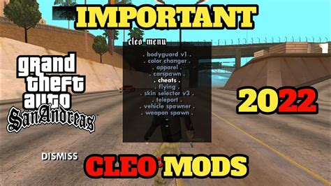 CLEO SCRIPT MOD IMPORTANT GTA SAN ANDREAS ANDROID CLEO CHEATS GTA SA ANDROID YouTube