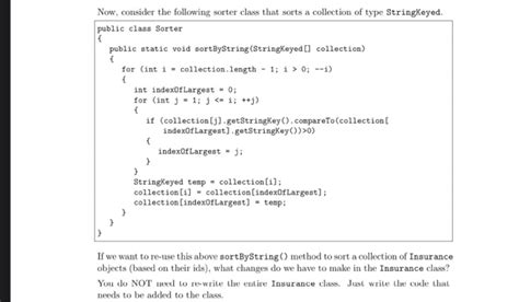Solved Consider The Interface Below Public Interface Chegg