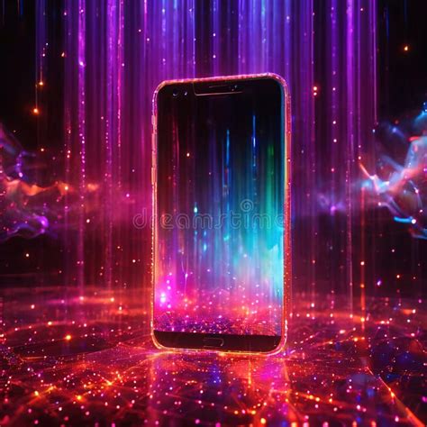 Smartphone Digital Representation Of Information Technology Mobile Communication Device Stock