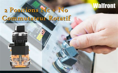 Commutateur Rotatif Bouton Rond 22 Mm Sélecteur Rotatif étanche 2