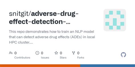Github Snitgitadverse Drug Effect Detection Exascale Cluster This Repo Demonstrates How To