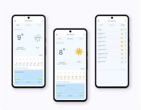 Weather App UI Design Behance