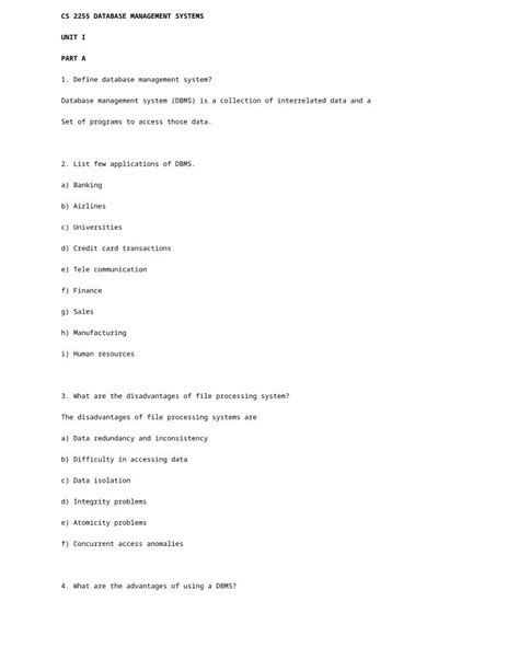 Docx Dbms Questions With Answer Dokumentips