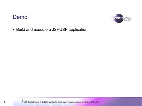 The Jsf Tools Project Wtp Internal Release Review Ppt Download