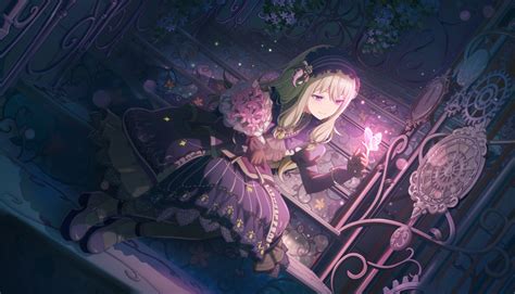 Safebooru Dress Green Hair Kusanagi Nene Long Hair Project Sekai