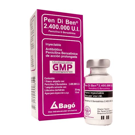 Pen Di Ben 1200000 Ui 2400000 Ui Laboratorios Bagó De Bolivia