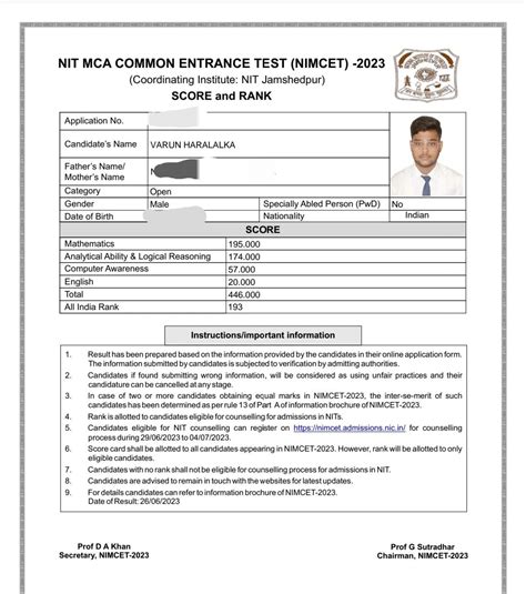 Mca Nit Nitwarangal 2023batch Nimcet Varun Haralalka 10 Comments