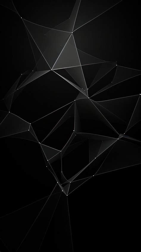 Abstract Black Geometry Background