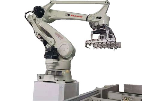 Safety Fence Kawasaki Robotic Arm Palletizer For Liquor