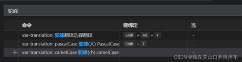 vscode变量快速转换驼峰等格式 vscode下划线转驼峰 csdn博客
