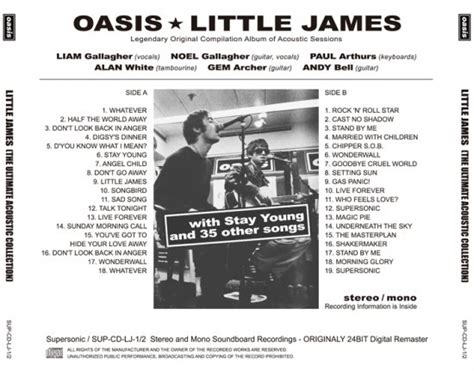 Oasis Little James The Ultimate Acoustic Collection