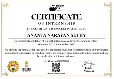 Ananta Narayan Sethy On Linkedin Javamaestro Motioncutmarvels
