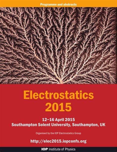 Abstract Book Electrostatics 2015