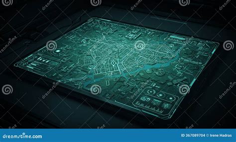 Illuminated Digital Data Visualization Showcasing Dynamic Trends And
