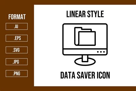 Data Saver Icon Illustration Par Man00 · Creative Fabrica